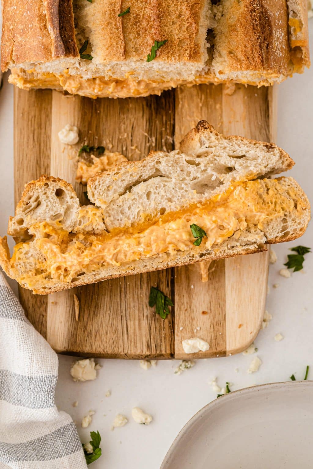 Buffalo Chicken Garbage Bread - Happy Homeschool Nest